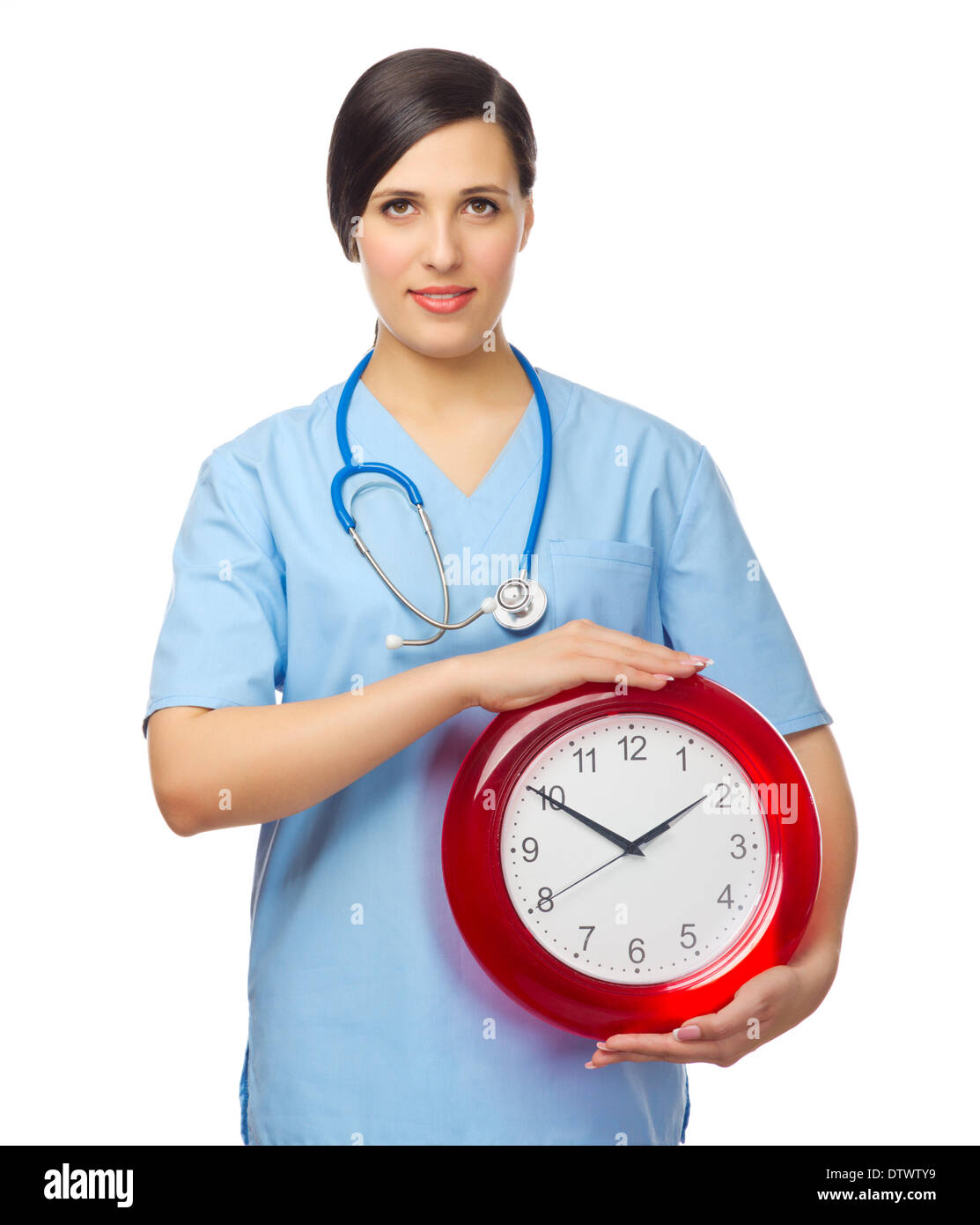 Doctor holding clock hi-res stock photography and images - Alamy