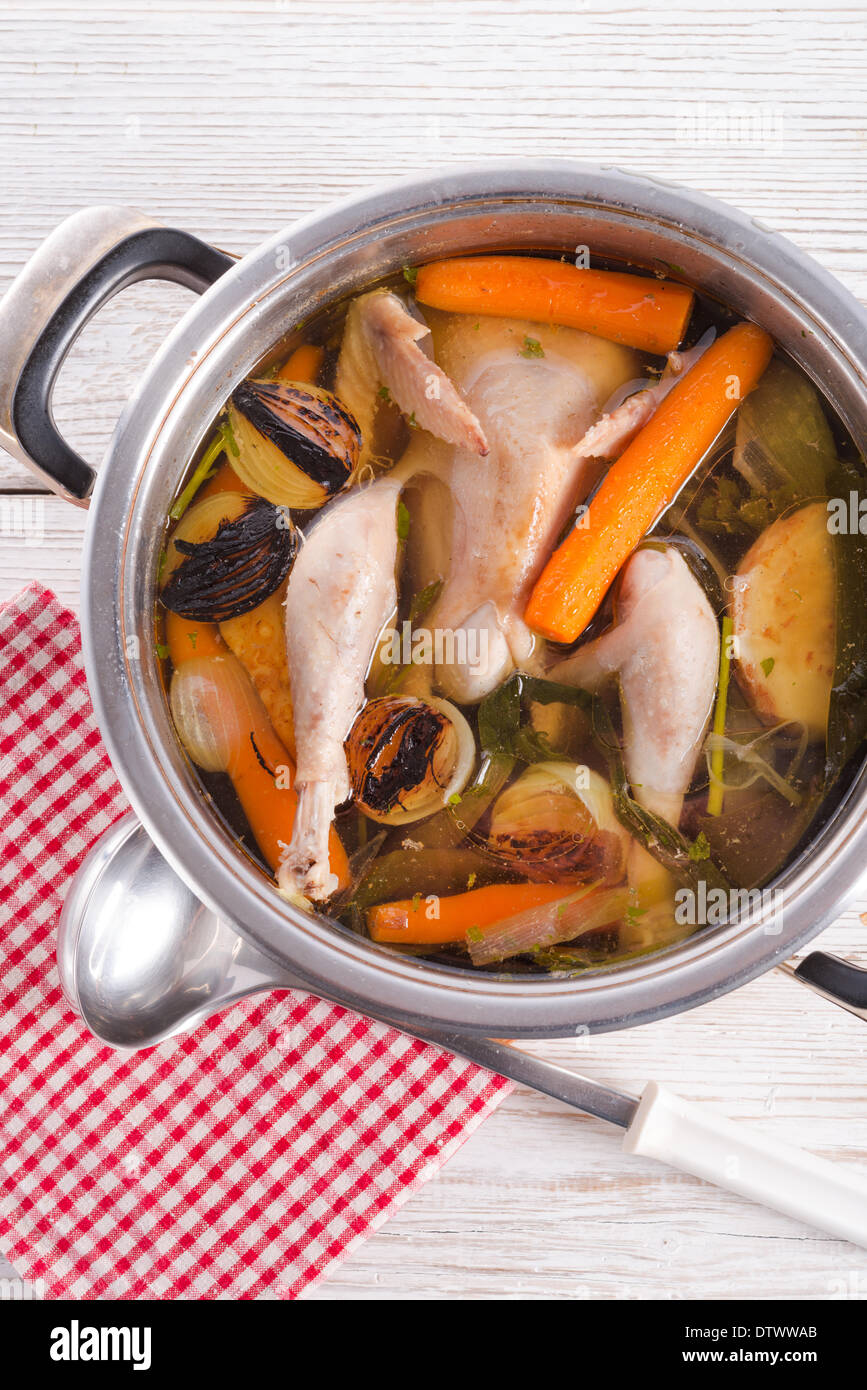 chicken in the pot Stock Photo - Alamy