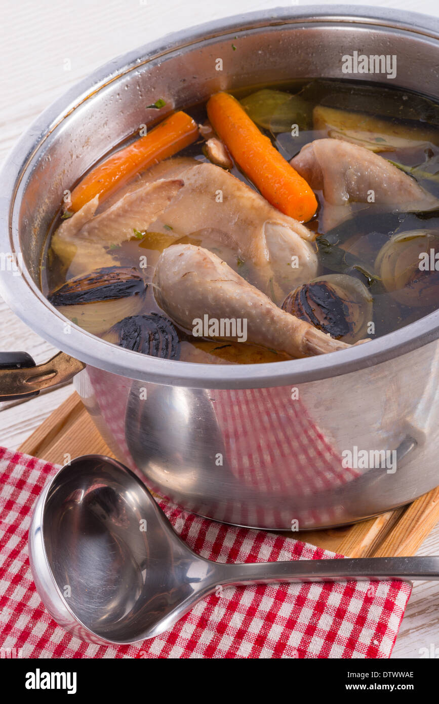 chicken in the pot Stock Photo - Alamy