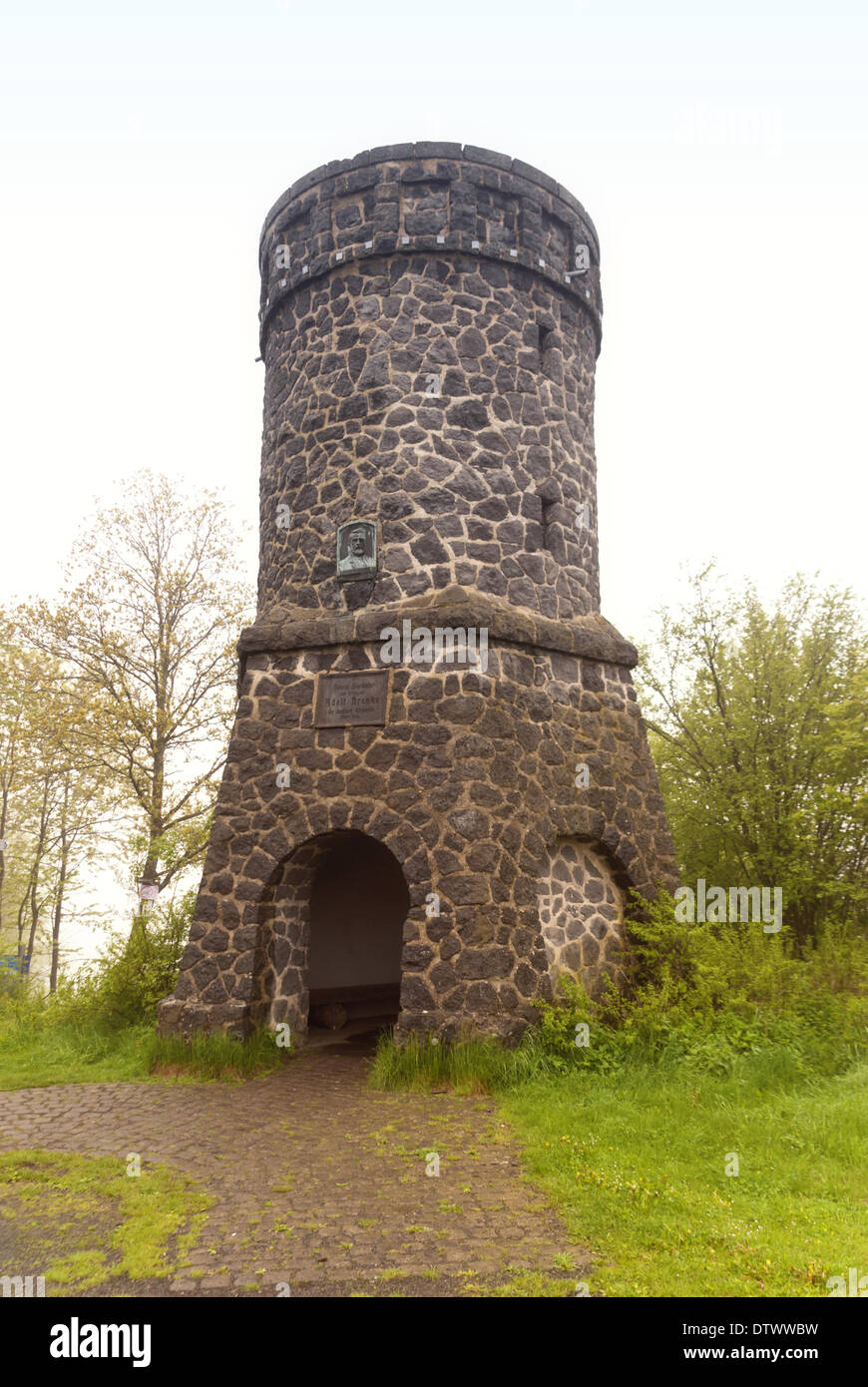 On the Hiking Trail Eifelsteig Stock Photo - Alamy