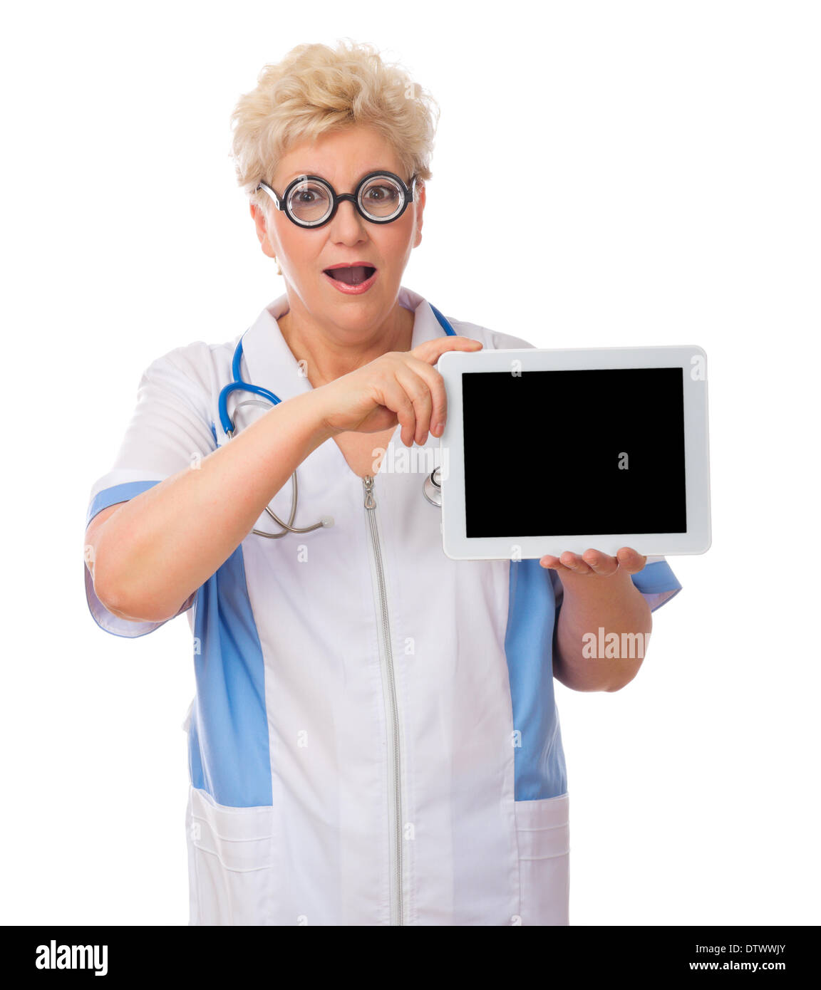 Doctor nurse pc laptop tablet hi-res stock photography and images - Alamy
