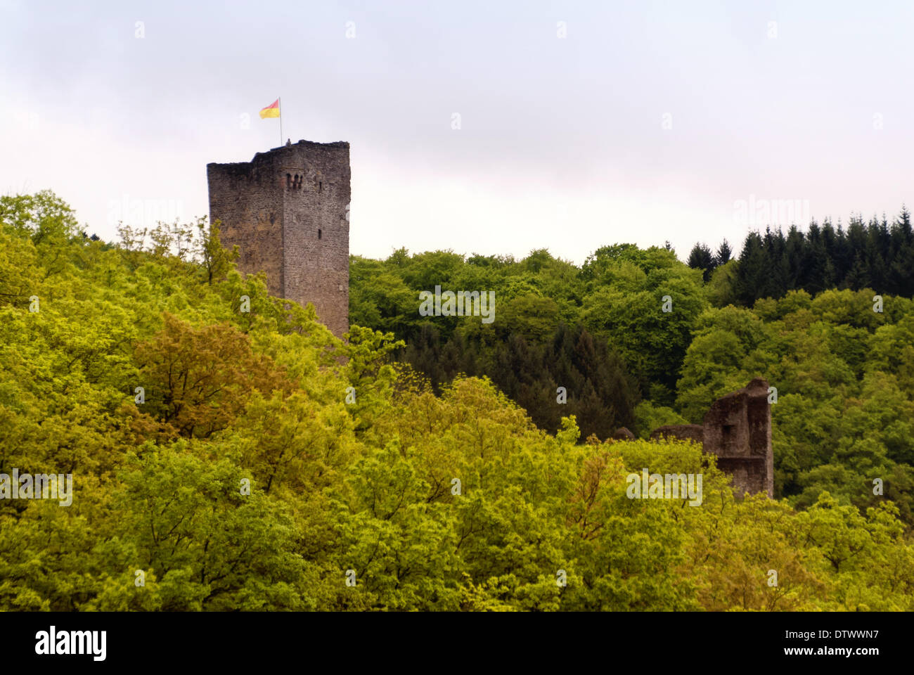 Manderscheid castle ruins hi-res stock photography and images - Alamy