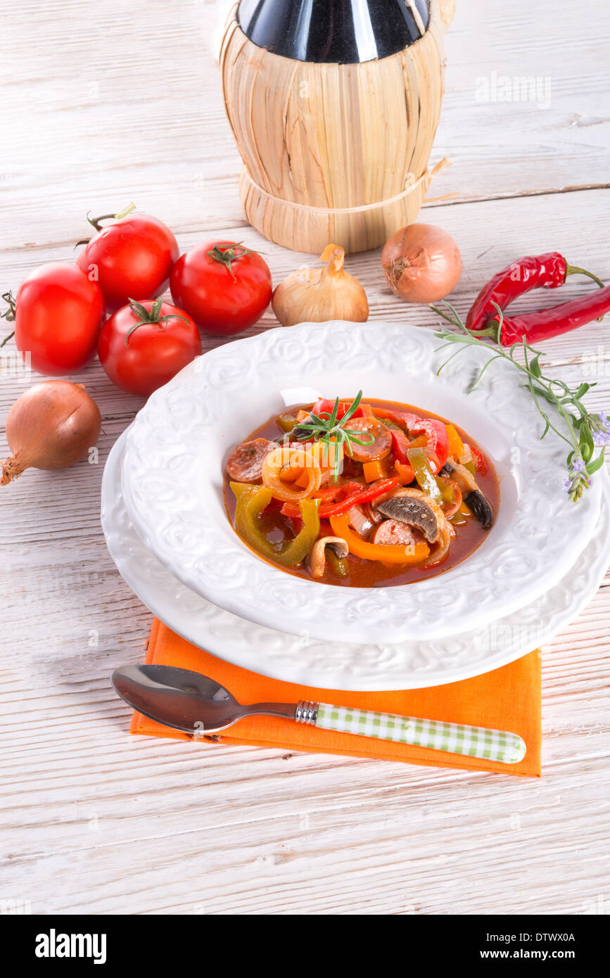 Hungarian Lecho (Lecsó Stock Photo - Alamy