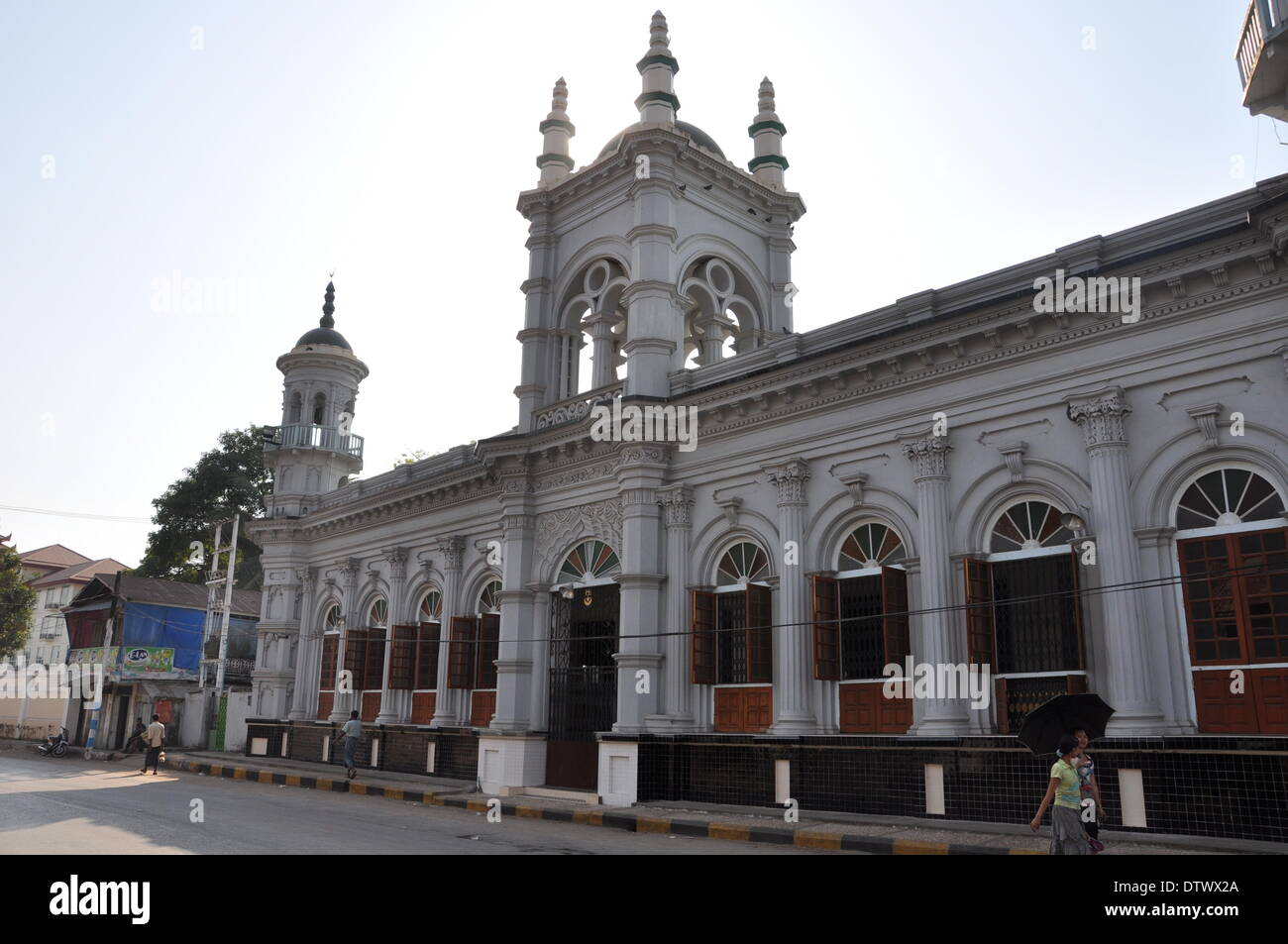 colonial style building,burma Stock Photo - Alamy