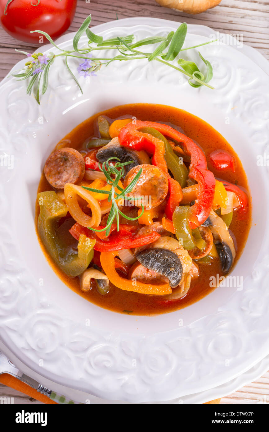 Hungarian Lecho (Lecsó Stock Photo - Alamy