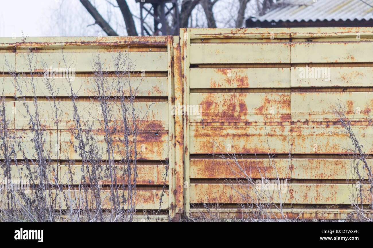 Rusty metal gate Stock Photo - Alamy