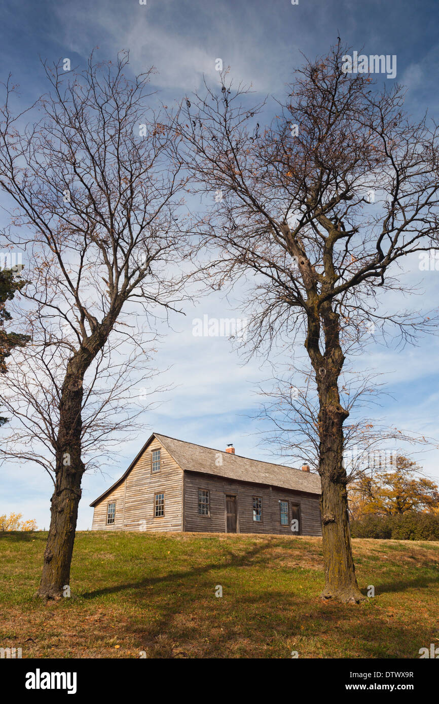 USA, Kansas, Hanover, Hollenburg Pony Express Station State Historic ...