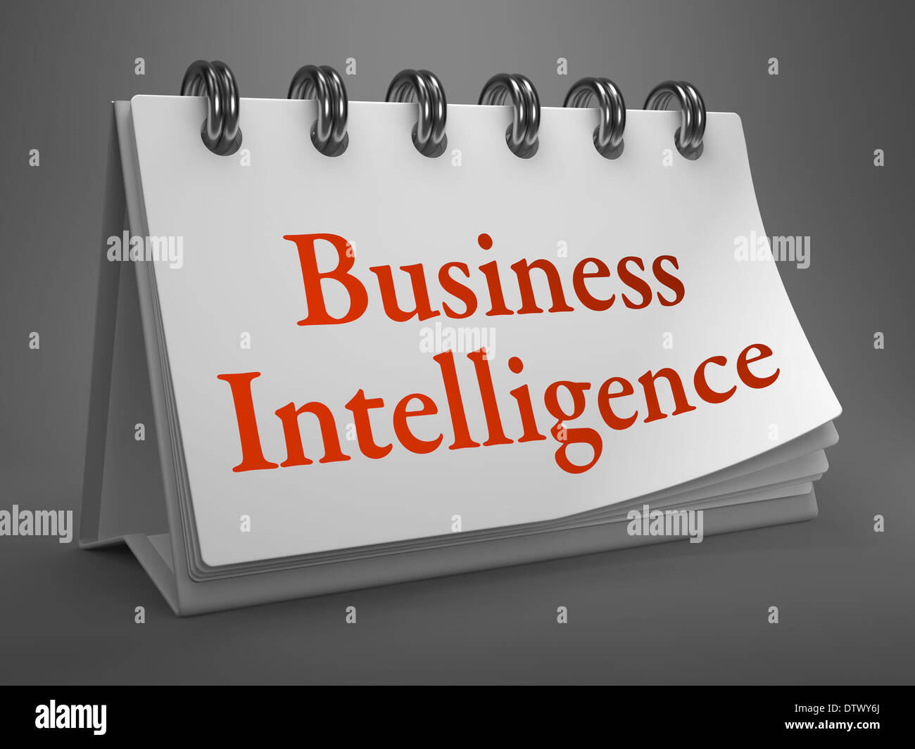 Business Intelligence - Red Words on White Desktop Calendar Isolated on ...
