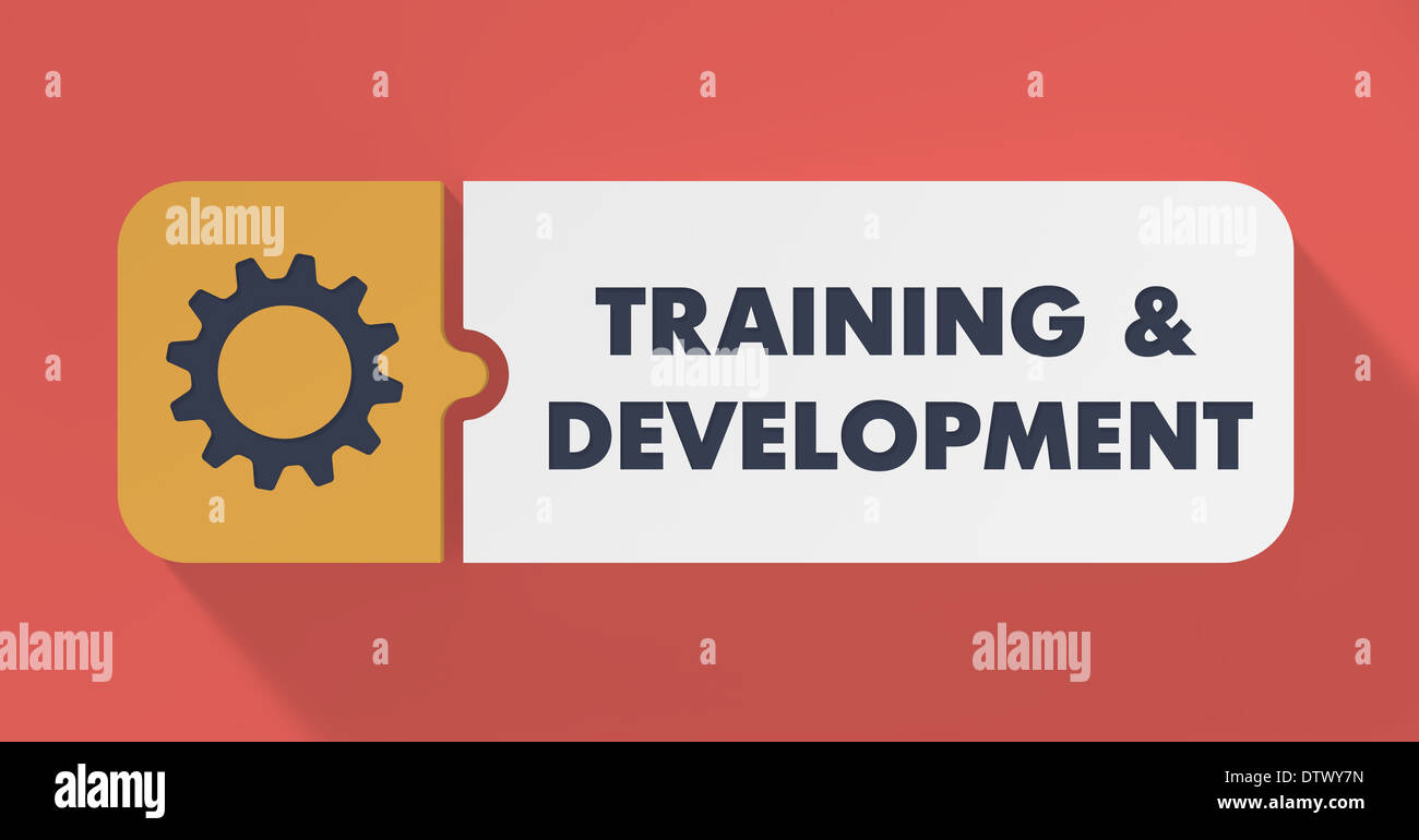 Training and Development Concept in Flat Design with Long Shadows Stock ...