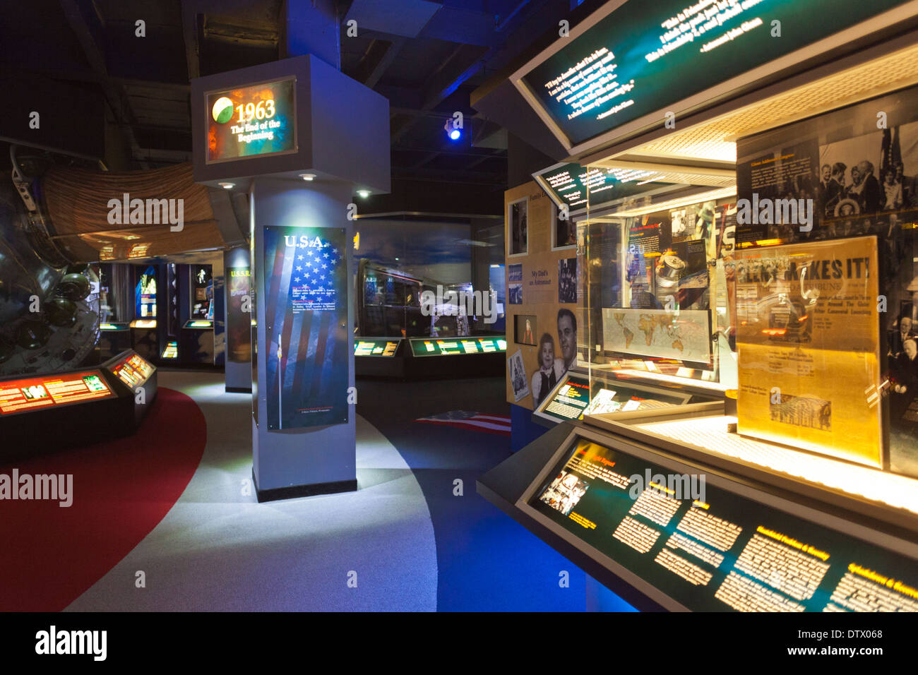 USA, Kansas, Hutchinson, Kansas Cosmosphere and Space Center, US space ...