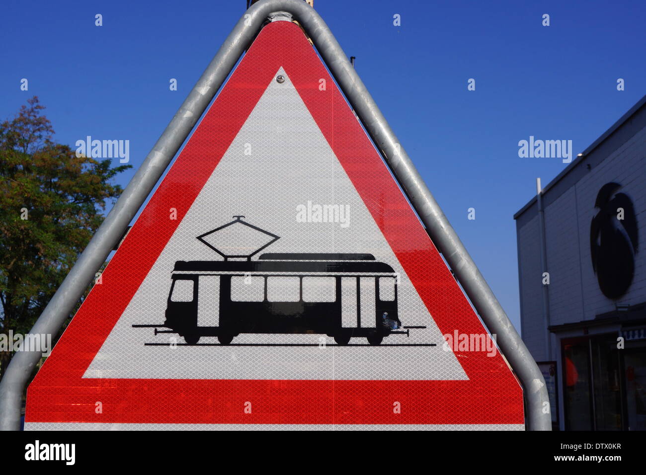 Beware of tram hi-res stock photography and images - Alamy