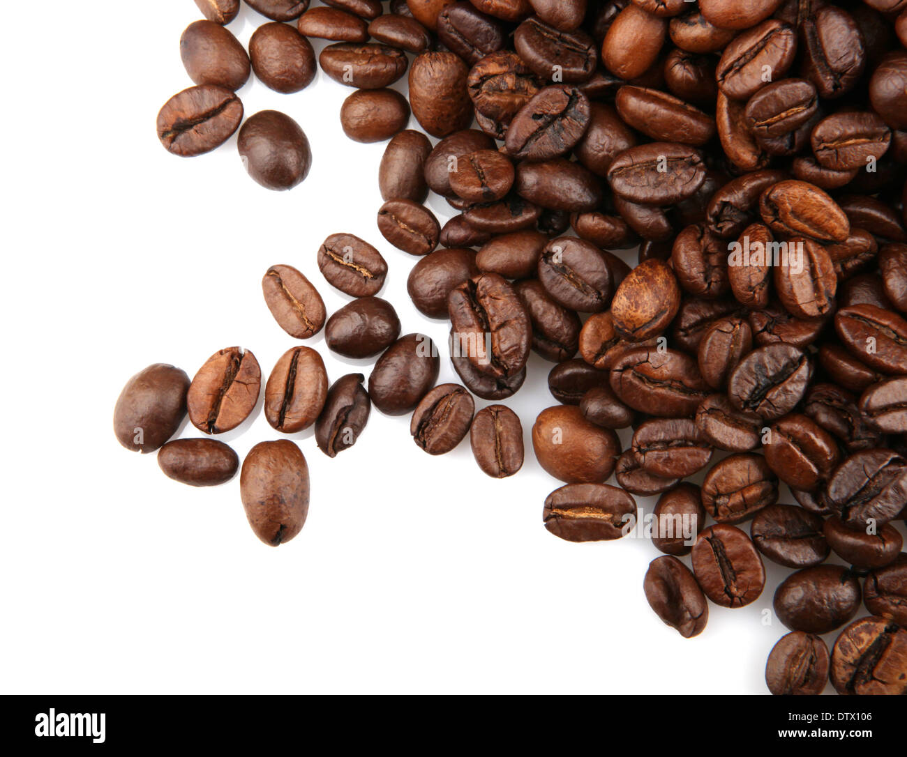 Coffee Beans isolated on white Stock Photo - Alamy