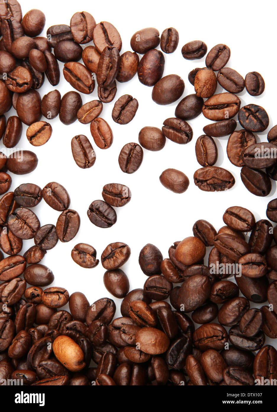 Coffee Beans isolated on white Stock Photo - Alamy