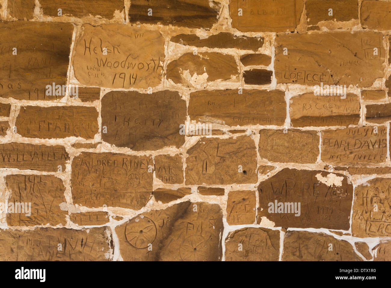 USA, Kansas, Larned, Fort Larned National Historic Site, mid-19th ...