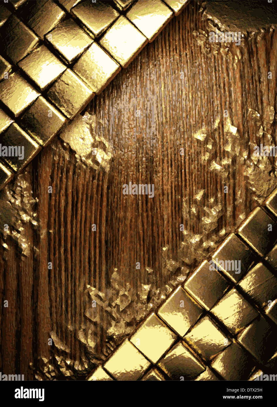 gold and wood background Stock Photo - Alamy