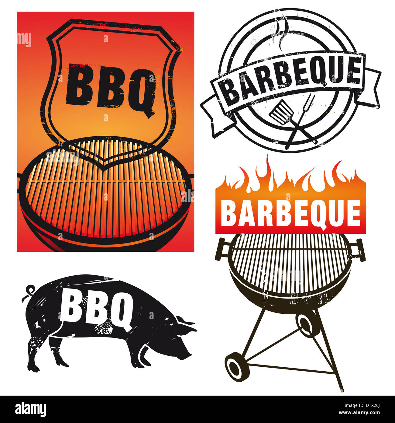 Barbecue restaurant Cut Out Stock Images & Pictures - Alamy