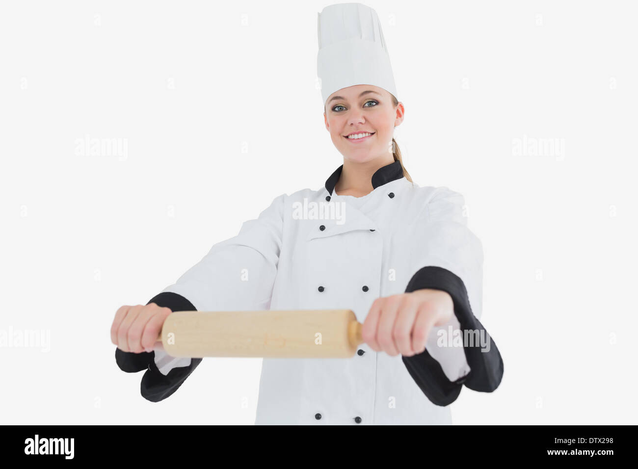 Happy chef rolling pin hi-res stock photography and images - Alamy