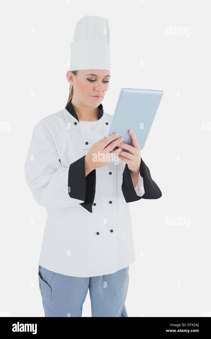 Female chef using digital hi-res stock photography and images - Alamy