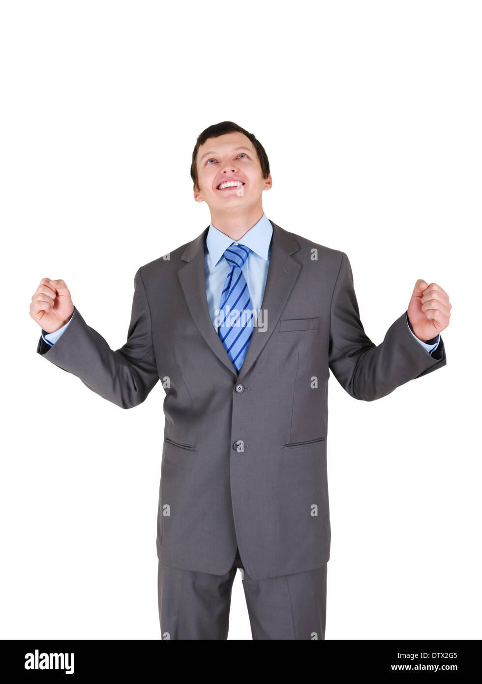 Happy young businessman Stock Photo - Alamy