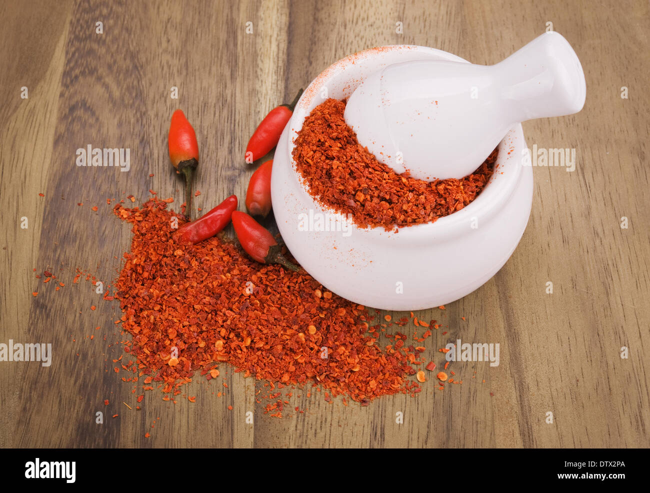 Crushed red hot chili peppers Stock Photo - Alamy