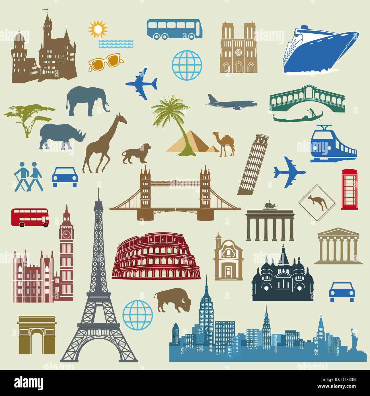 World famous landmarks hi-res stock photography and images - Alamy