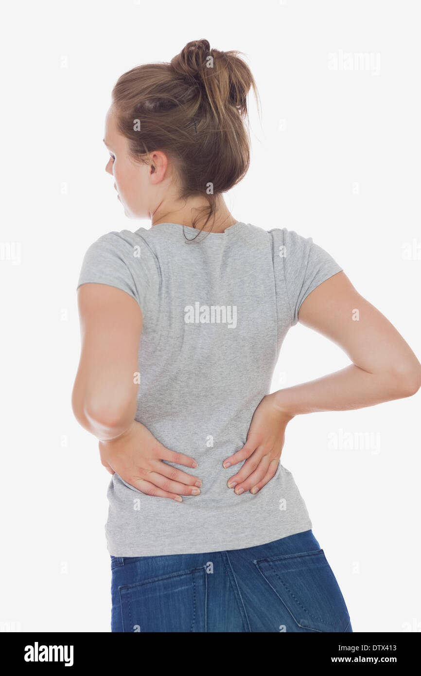 Woman from the back hair in a bun hi-res stock photography and images ...