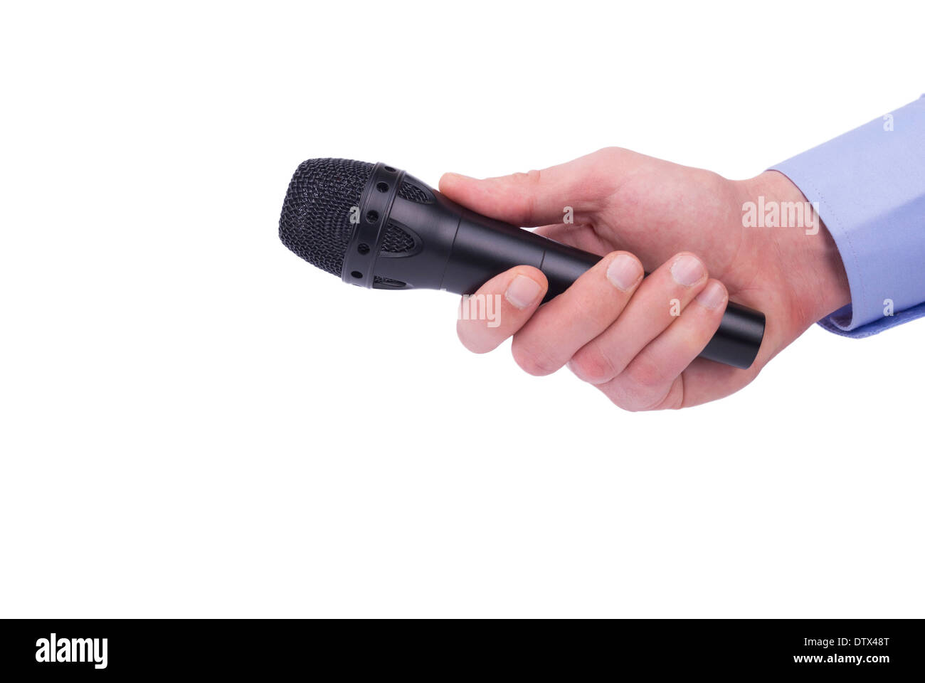Hand holding microphone hi-res stock photography and images - Alamy