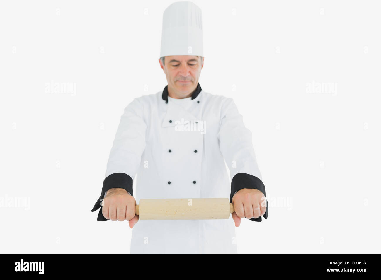 Chef using rolling pin hi-res stock photography and images - Alamy