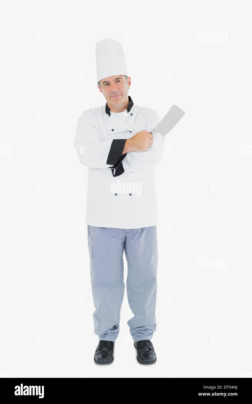 Chef meat cleaver male hi-res stock photography and images - Alamy