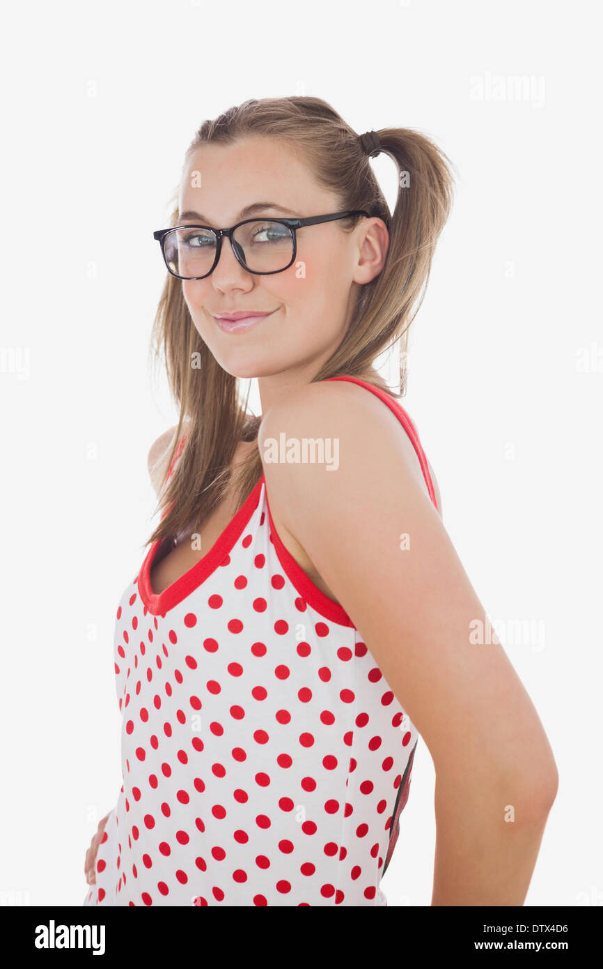 Hairstyle, ponytails, woman hi-res stock photography and images - Alamy