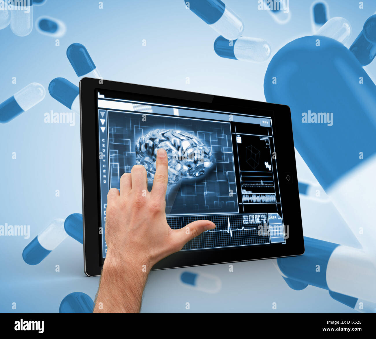 Touching brain hi-res stock photography and images - Alamy