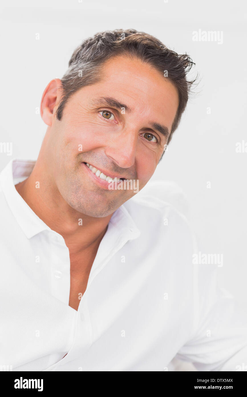 Man smiling at camera Stock Photo - Alamy