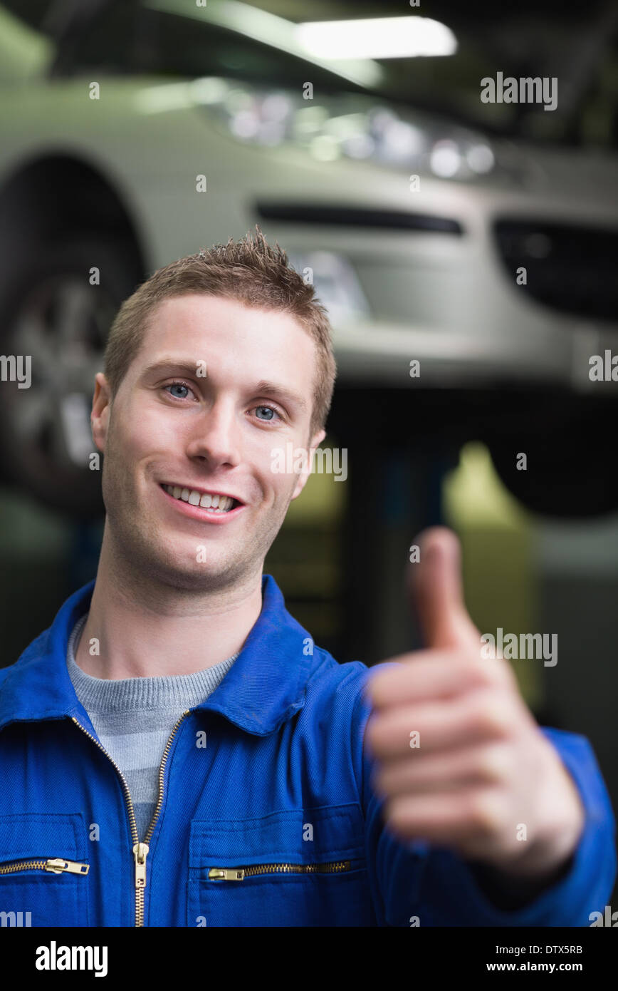 Mechanic thumbs hi-res stock photography and images - Alamy