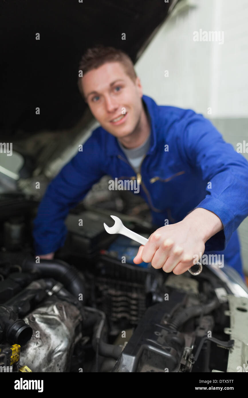 Mechanic repairing car spanner hi-res stock photography and images - Alamy