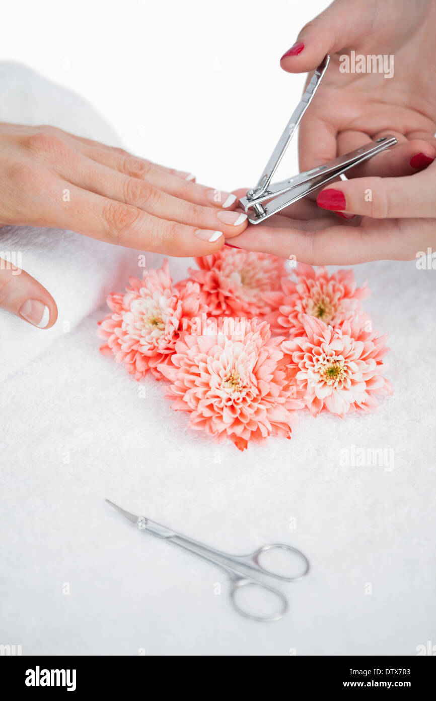 Cutting fingernail hi-res stock photography and images - Alamy