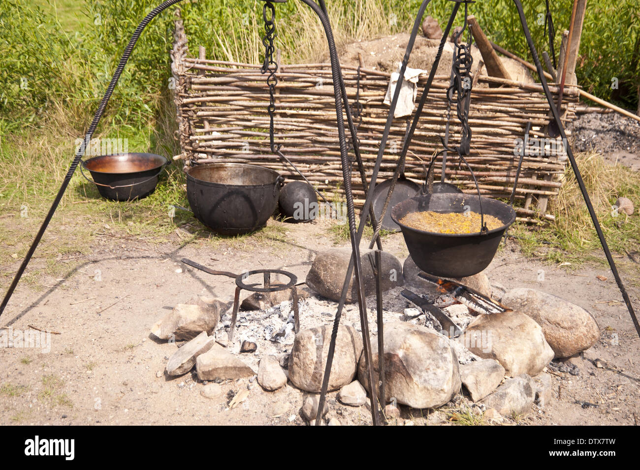 Prehistoric fire cooking hi-res stock photography and images - Alamy