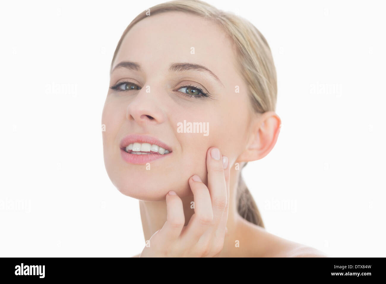 Closeup portrait of sensuous young woman Stock Photo - Alamy