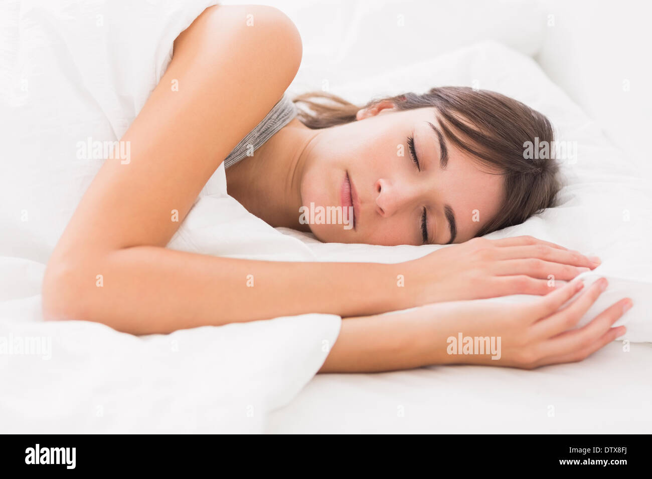 Female asleep Cut Out Stock Images & Pictures - Alamy