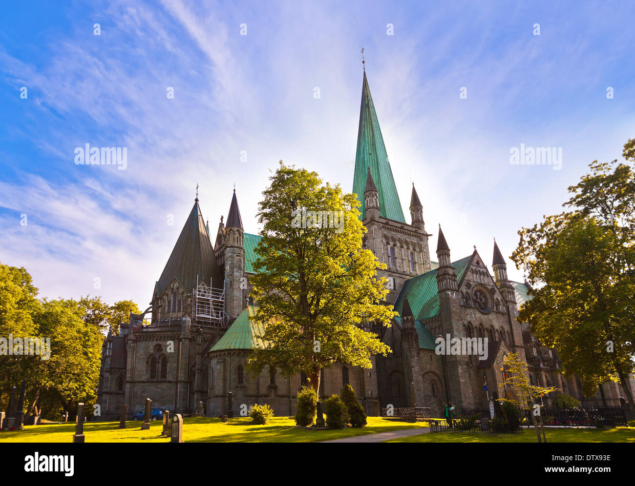 Cathedral in Trondheim Norway Stock Photo - Alamy