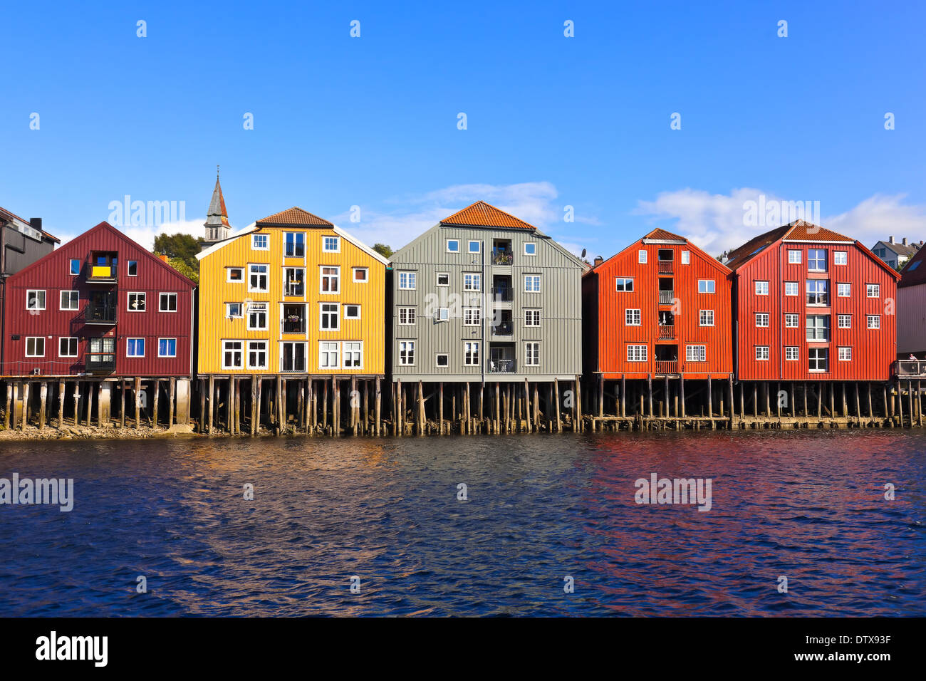 Cityscape of Trondheim, Norway Stock Photo - Alamy