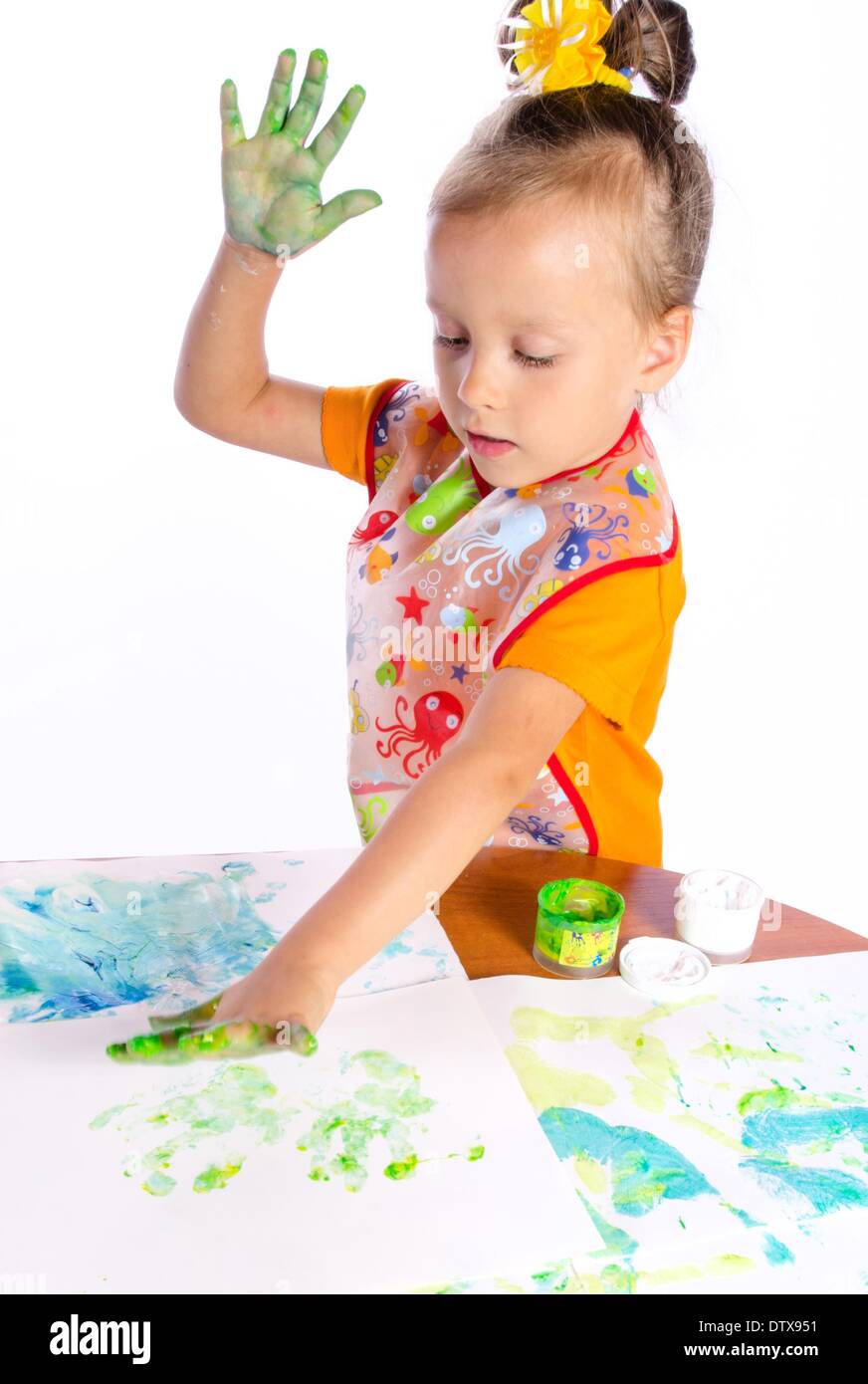 Finger painting Cut Out Stock Images & Pictures - Alamy