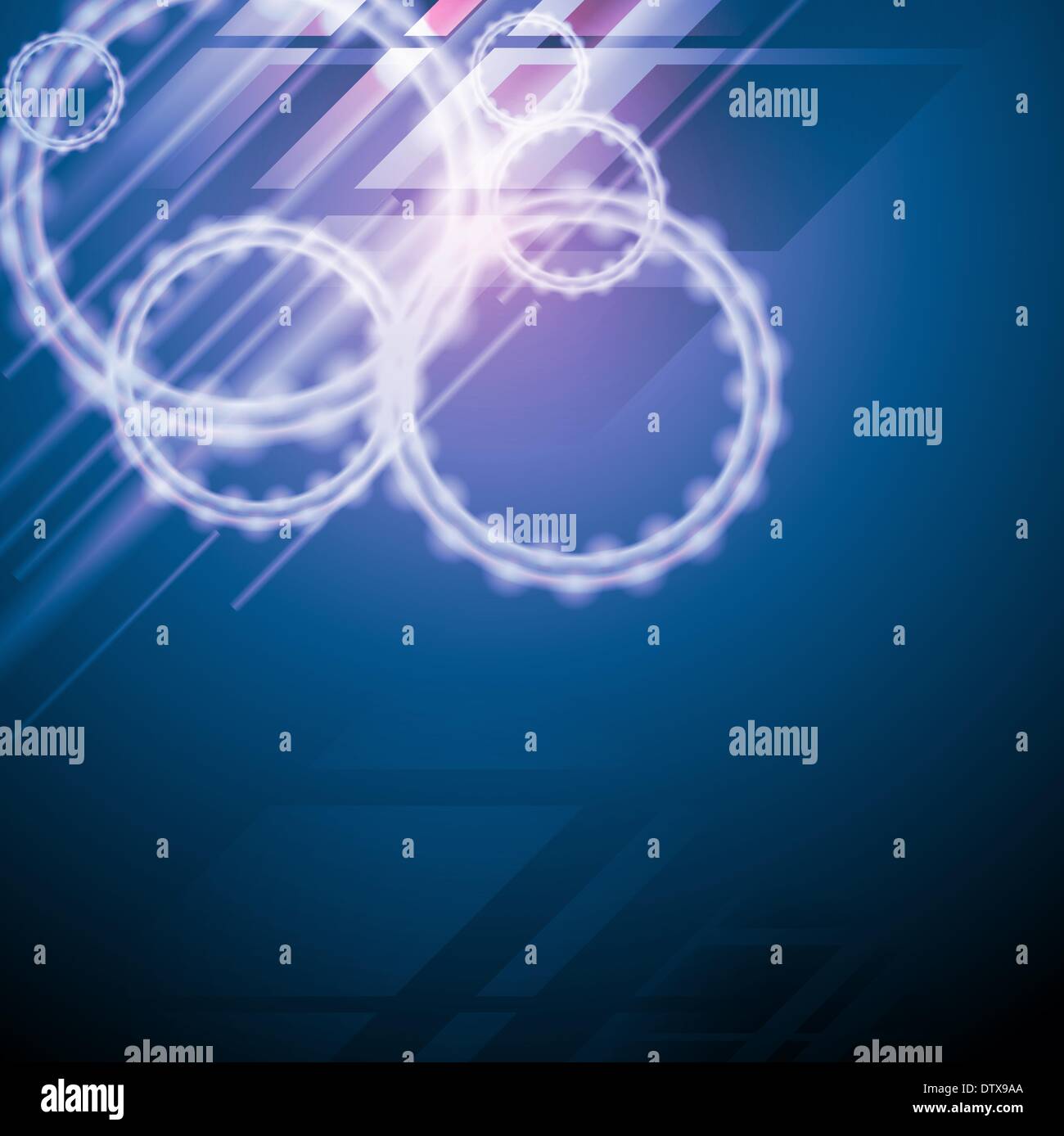 Abstract blue technology design Stock Photo - Alamy