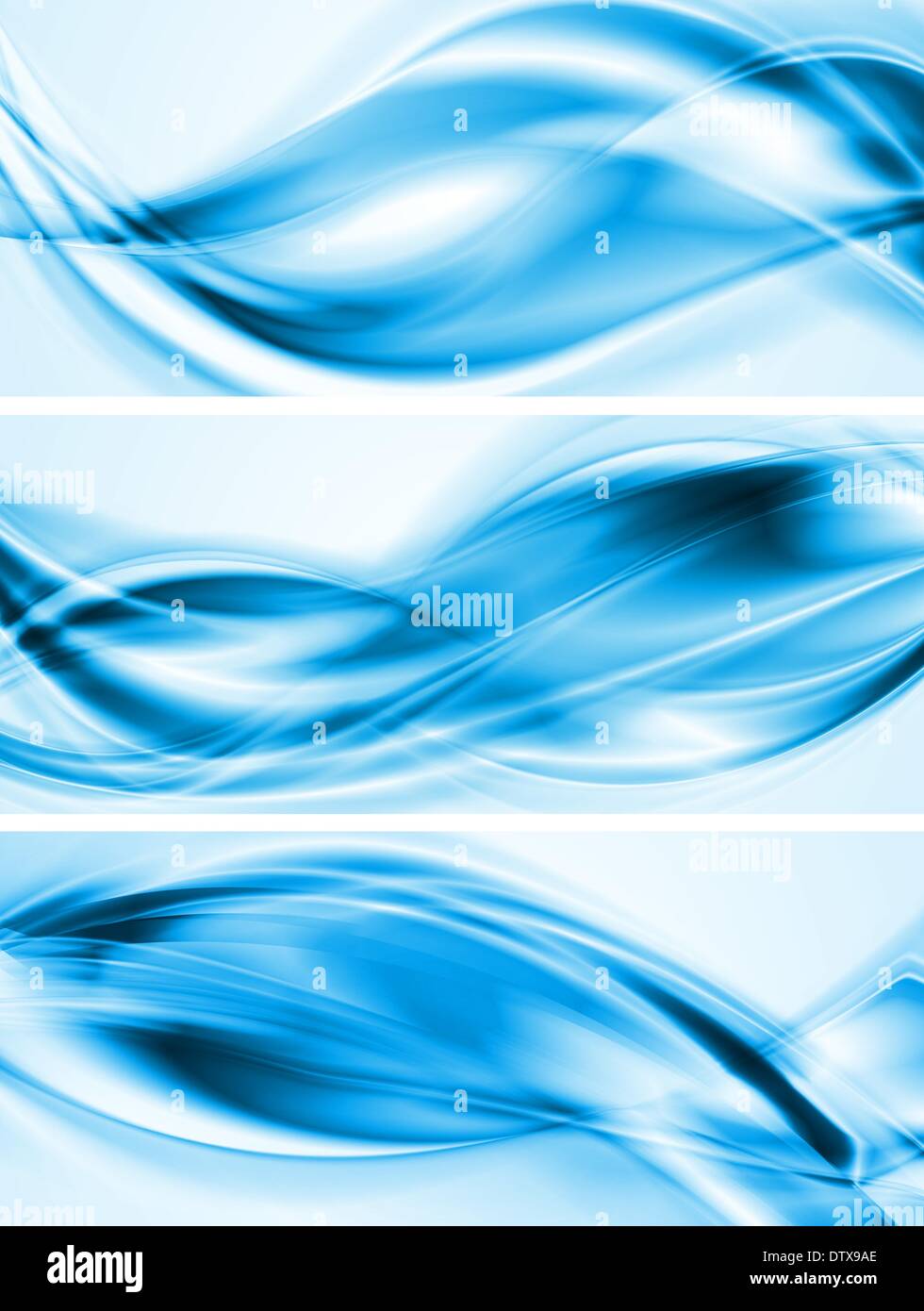 Abstract blue banners Stock Photo - Alamy