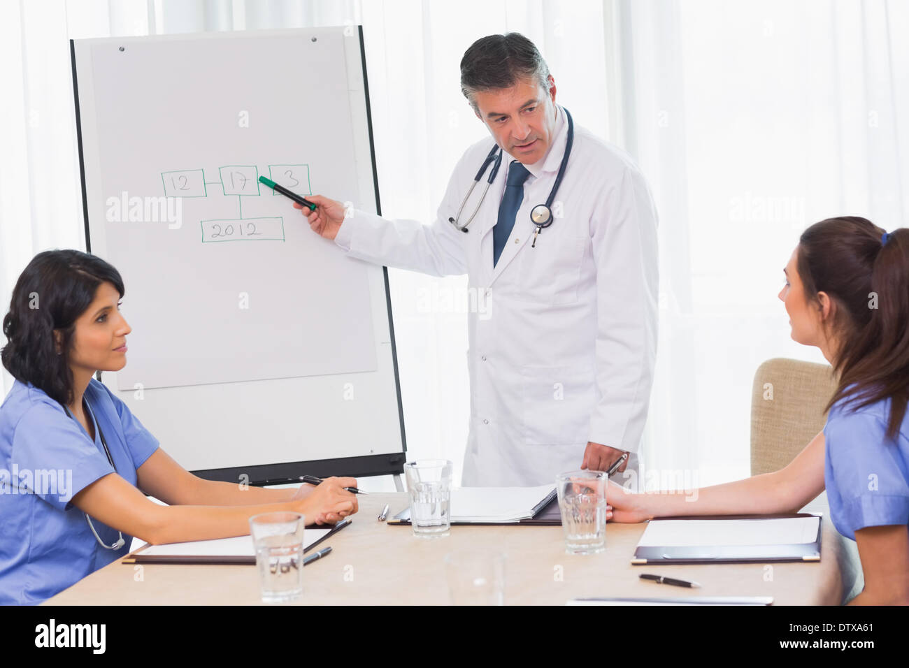 Doctor explaining something telling hi-res stock photography and images ...