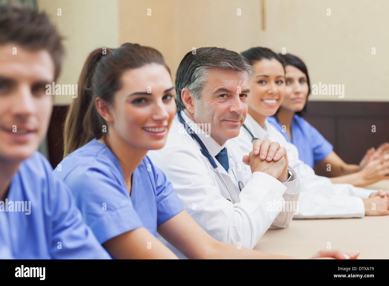 Smiling medical team hi-res stock photography and images - Alamy