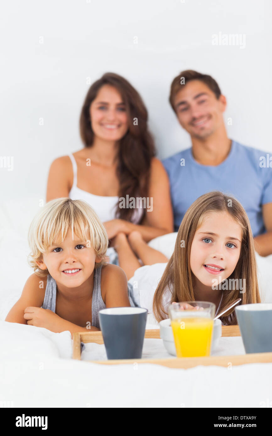 Children taking the breakfast Stock Photo - Alamy