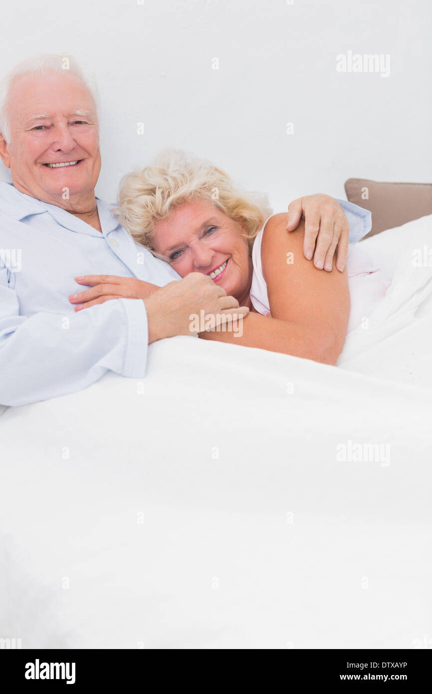 Romantic mature couple bed hi-res stock photography and images - Alamy