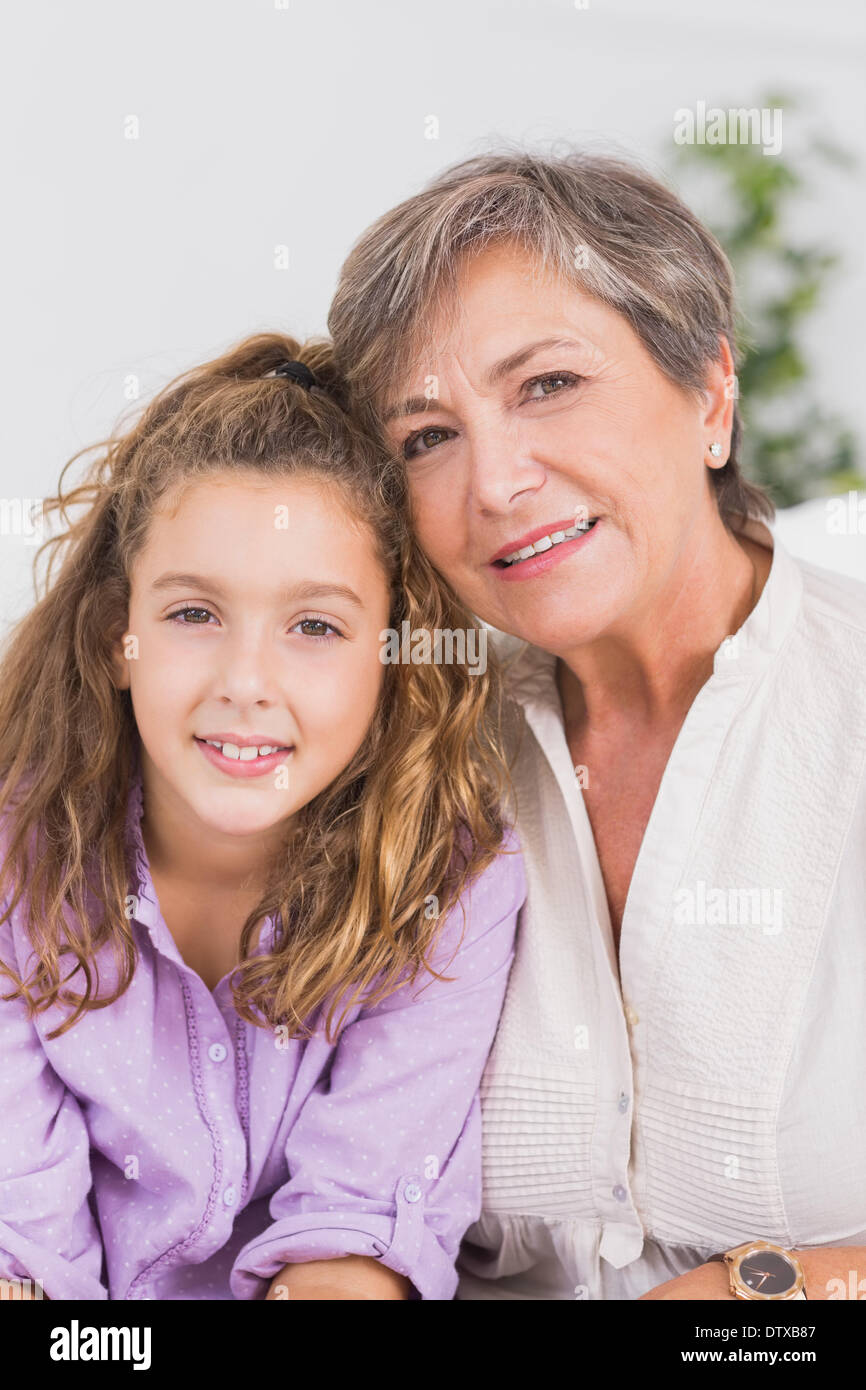 Portrait of a child and her grandmother Stock Photo - Alamy