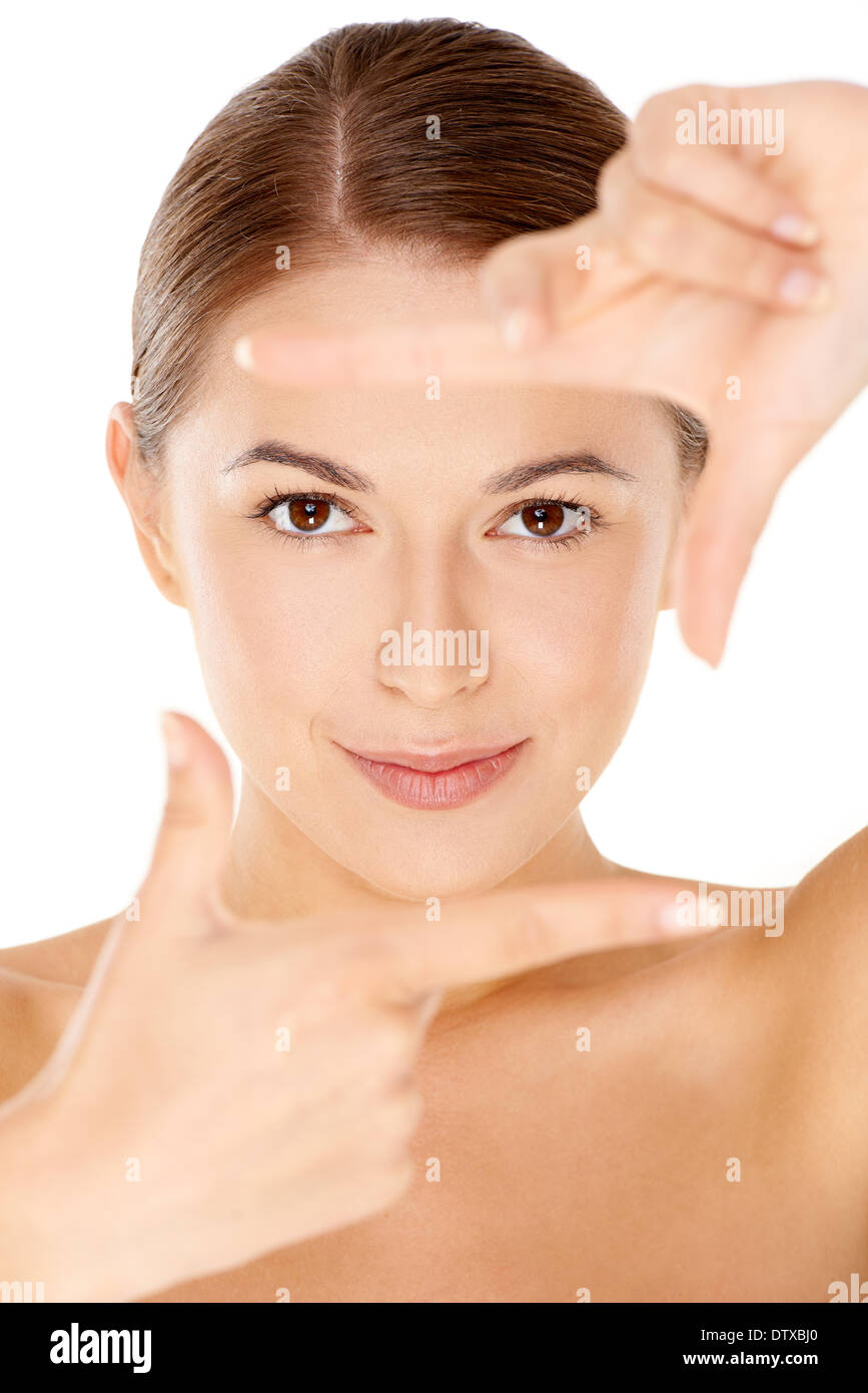 Fingers to face hi-res stock photography and images - Alamy