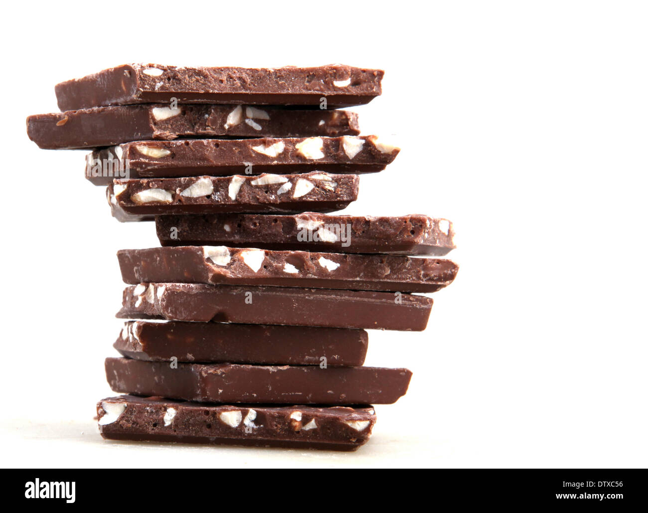 Chocolate Isolated On White Stock Photo - Alamy